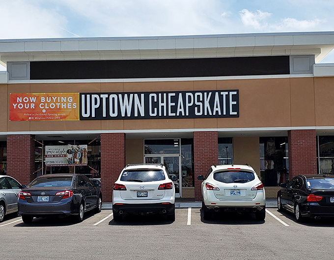 "Now Buying Your Clothes" &ndash; the siren call of Uptown Cheapskate where fashion gets its second act while your wallet gets a standing ovation.