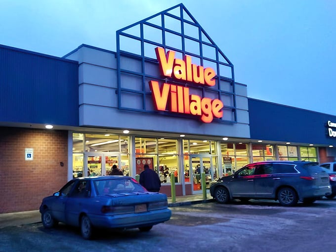 Night or day, Value Village's glowing sign promises treasure hunting adventures for the budget-conscious Alaskan.