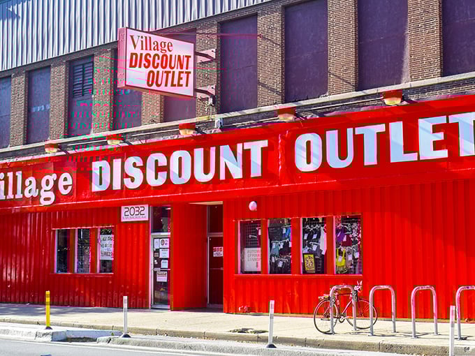 Step inside this red treasure chest where yesterday's fashion finds new life at prices that'll make your wallet smile.