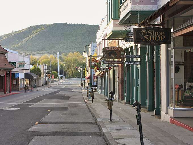 Main Street in Yreka offers small-town charm with mountain views in the distance &ndash; affordable California living at its finest.