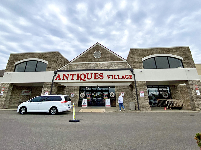 The unassuming exterior gives little hint of the vast wonderland of vintage treasures waiting inside this Dayton landmark.