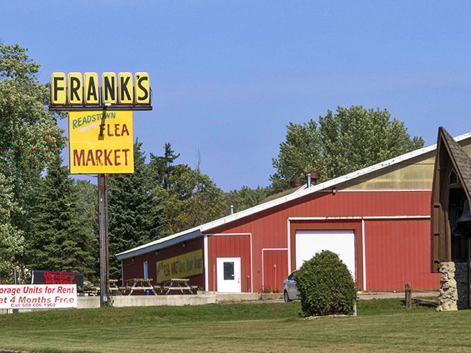 Surrounded by Wisconsin's rolling green hills, this bargain hunter's paradise stands like a beacon for collectors and curiosity-seekers alike.