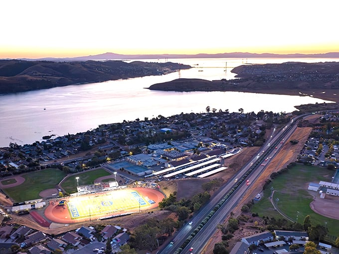 Sunset paints Benicia in golden hues, transforming this waterfront town into California's best-kept secret hiding in plain sight.