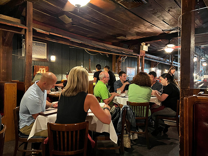 Inside, wooden beams and intimate tables create the perfect backdrop for seafood magic. Like dining in the captain's quarters of a well-loved ship.