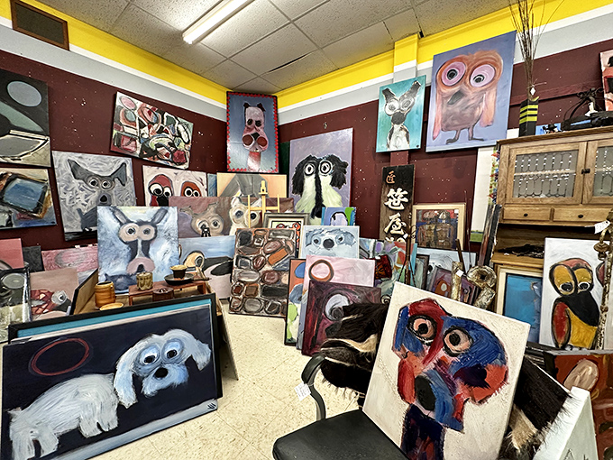 A gallery of wide-eyed animal portraits that somehow manage to look both judgmental and supportive of your shopping decisions.