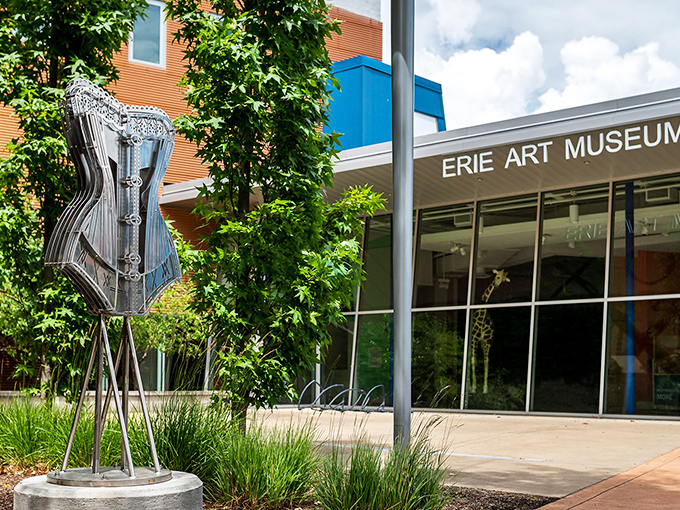 The Erie Art Museum doesn't just house art&mdash;it is art, with sculptural elements that make even the exterior a conversation starter.