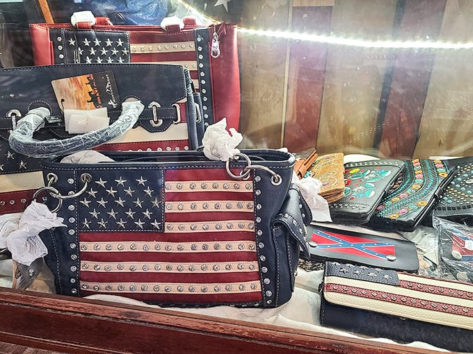 Patriotism meets fashion in these star-spangled handbags &ndash; proof that one person's "I can't believe I bought that" becomes another's "I can't believe I found this!"