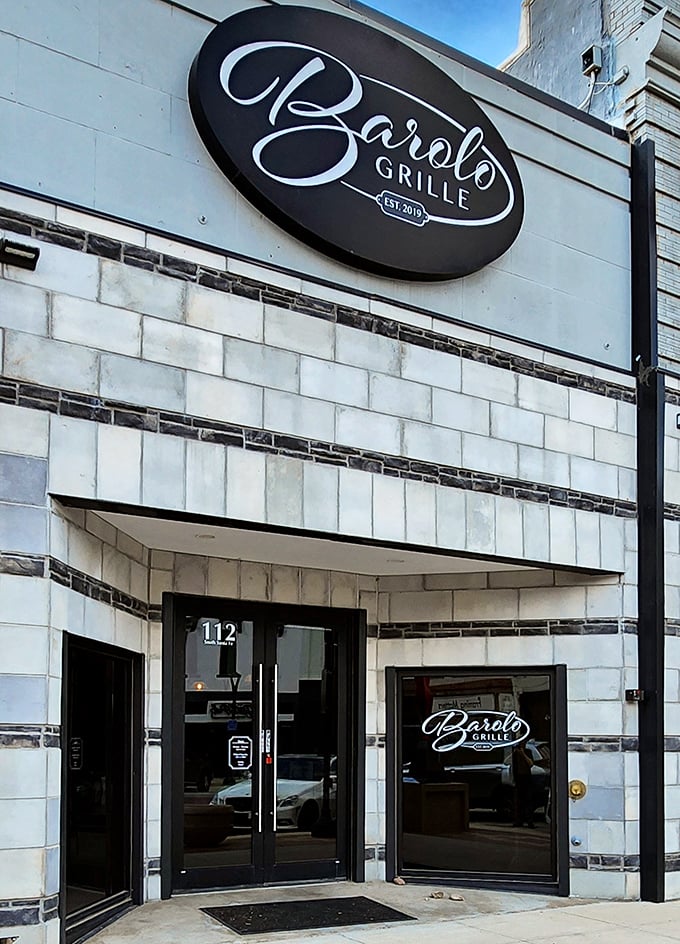 Barolo Grille's sleek exterior hints at the sophisticated dining experience within&mdash;proof that upscale cuisine isn't exclusive to big cities.