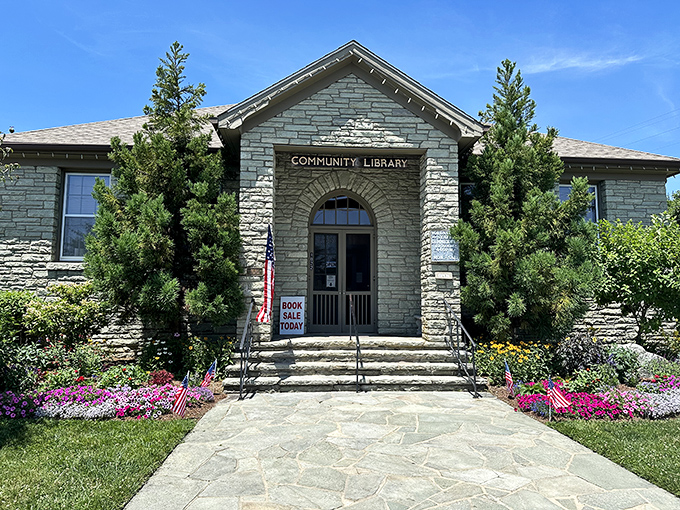 The Community Library isn't just about books&mdash;it's where architecture and flowers compete for who can make you feel more welcome.