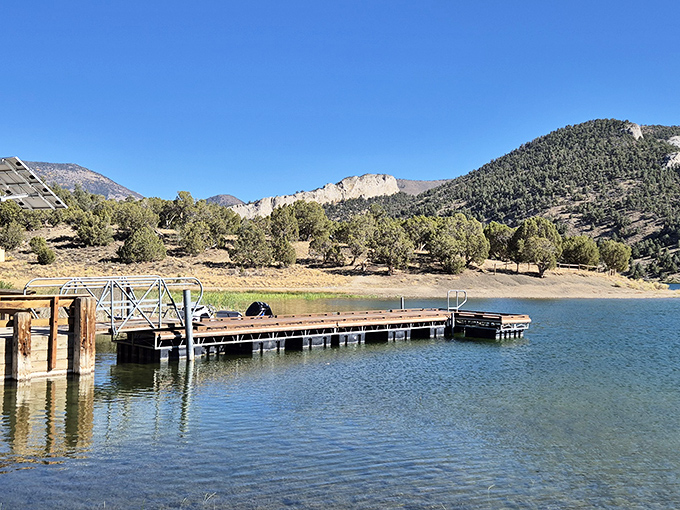 No fancy marina needed&mdash;just a simple dock, clear water, and mountains that make you forget your inbox even exists.