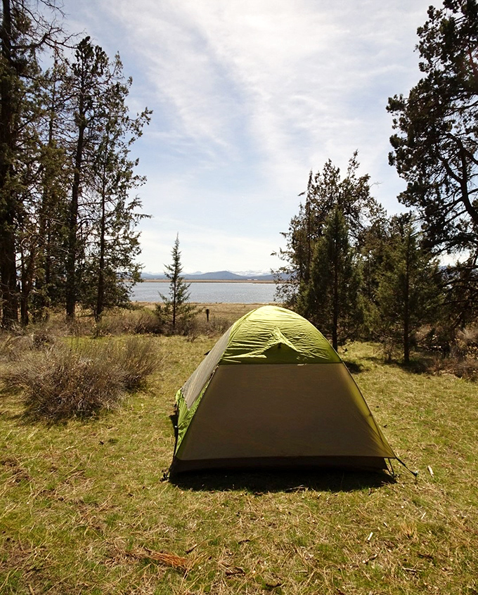 Room with a view? This tent spot offers waterfront real estate that billionaires can't buy—just borrow from Mother Nature for a night or two.