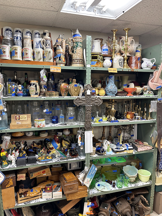Beer steins with stories to tell. These ornate German vessels have likely toasted more celebrations than your average wedding DJ has played "YMCA."