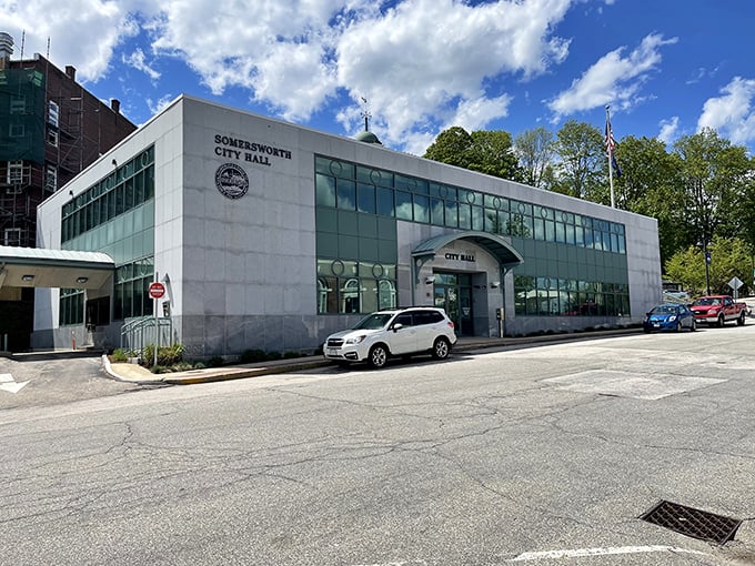 City Hall stands ready to serve, proving government buildings don't need to look like imposing fortresses to get the job done.