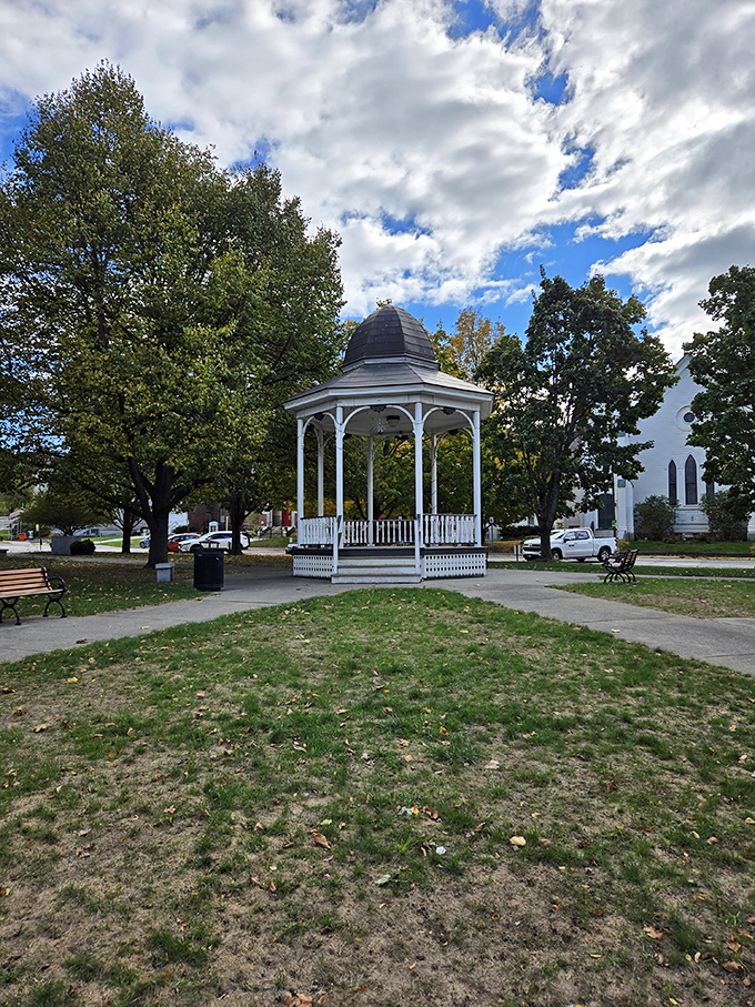 This quintessential New England gazebo isn't just picturesque&mdash;it's where community happens, from summer concerts to first kisses and everything in between.