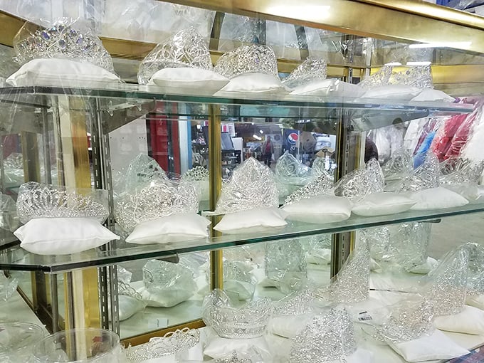 Fit for a fairytale or quincea&ntilde;era, these sparkling tiaras await their moment to shine. Who says you can't be royalty for a day?