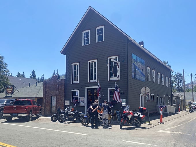 The Cutthroat Tavern isn't just a watering hole—it's Markleeville's living room, where locals swap fishing tales and visitors get the unfiltered mountain town experience.