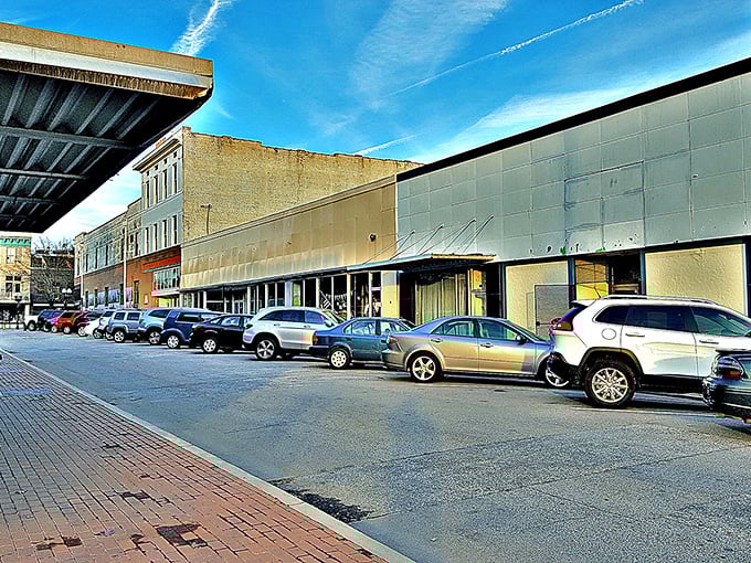 Main Street's storefronts harken back to simpler times when shopping was local and parking didn't require a second mortgage.