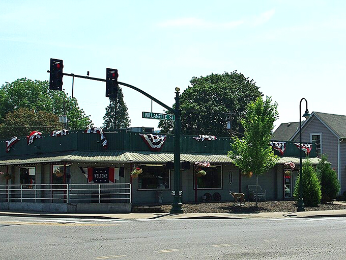 Where Willamette Street meets small-town hospitality&mdash;this corner spot has witnessed generations of locals and visitors passing through Coburg.