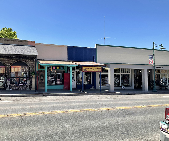 These storefronts whisper stories of simpler times when neighbors knew each other's names and coffee conversations lasted hours.