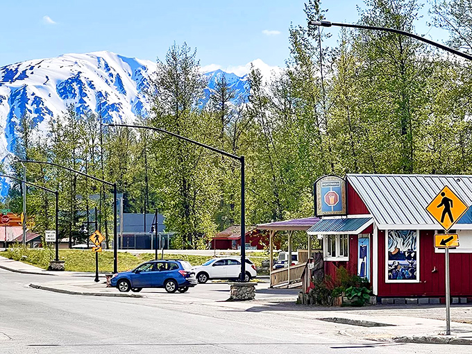 Small-town charm meets big mountain views. This little red shop could be the opening scene of your next chapter in Girdwood.