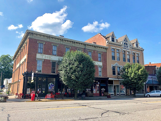 Downtown Vevay offers that perfect small-town tableau&mdash;where the buildings have more stories to tell than the local gossip column.