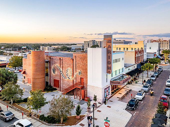 Brick buildings that have witnessed generations of Ocalans gathering for coffee, gossip, and the occasional heated debate about the best local barbecue.