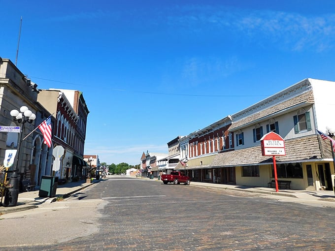 Main Street Arcola offers the kind of wide-open breathing room that makes city dwellers question their life choices.