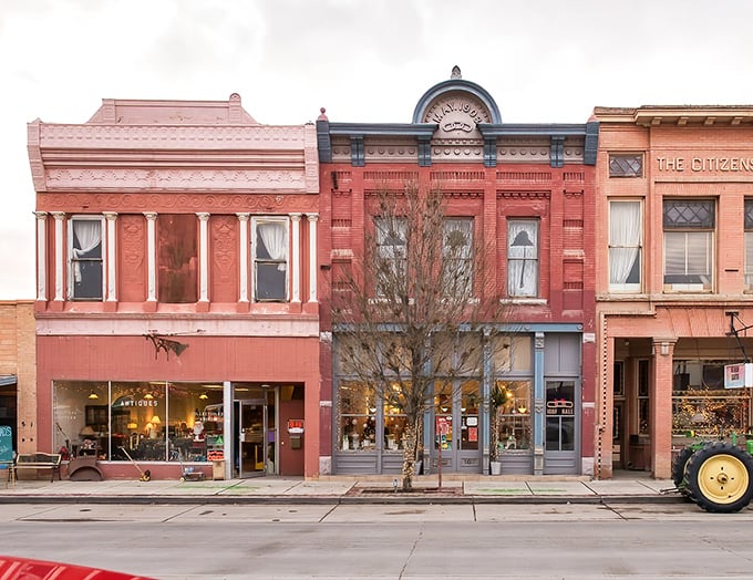 Twilight transforms downtown Aztec into a Norman Rockwell painting come to life, with warm lights glowing from storefronts that have served locals for decades rather than chains that serve shareholders.