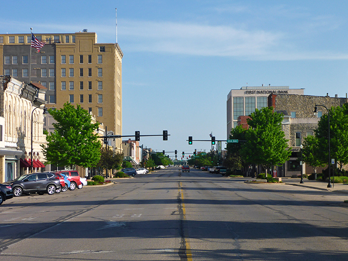 Main Street's historic buildings stand as sentinels of simpler times, offering charm without the big-city price tag that usually accompanies such postcard-worthy views.