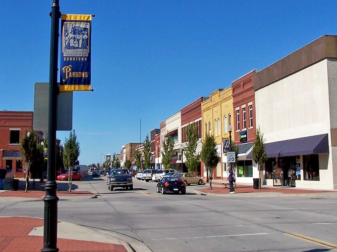Downtown Parsons showcases colorful storefronts that would make Norman Rockwell reach for his paintbrush&mdash;no Instagram filter required.