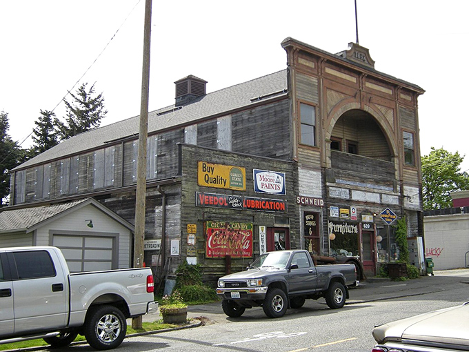 This weathered storefront looks like it's been selling memories longer than most of us have been collecting them.