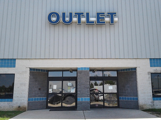 The word "OUTLET" has never promised so much excitement. Behind these doors, retail therapy meets archaeological expedition in the best possible way.