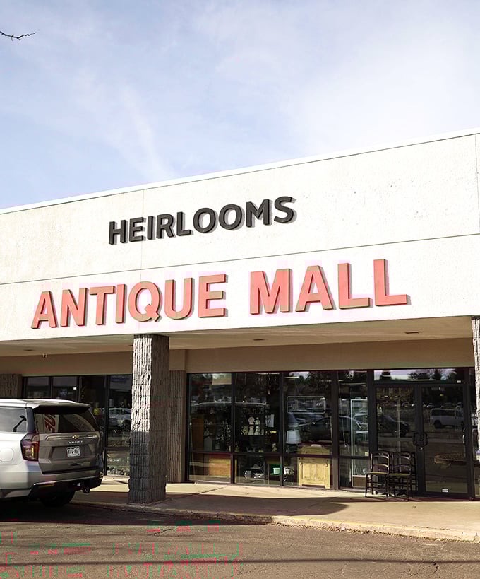 The siren call of nostalgia in bold red letters. This entrance has lured countless treasure hunters with promises of yesterday's gems.