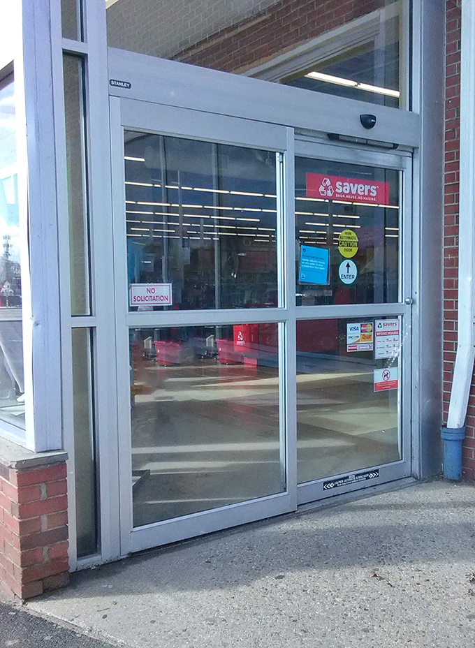 Those automatic doors might as well be a portal to another dimension where retail pricing laws have been gloriously suspended. 