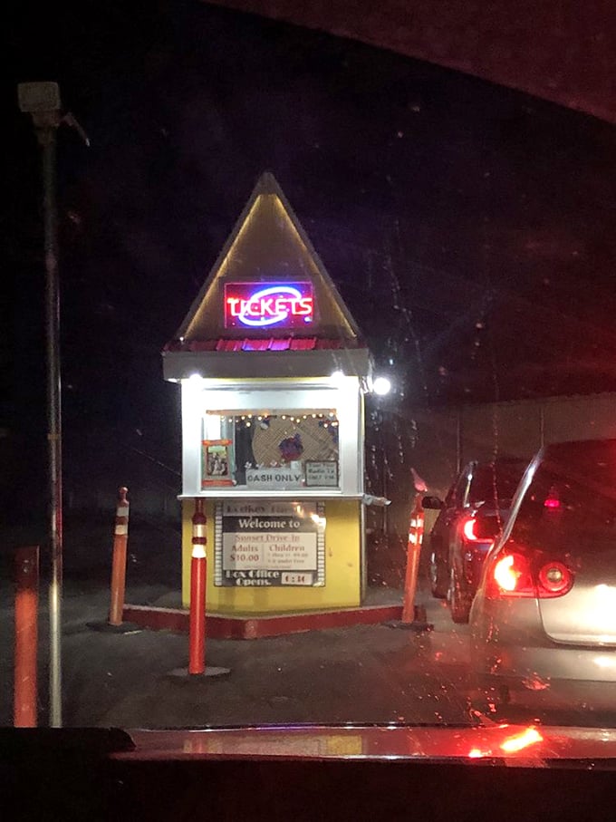 Early birds catch the best spots! SUVs line up at the ticket booth, where nostalgia is served with a side of anticipation.