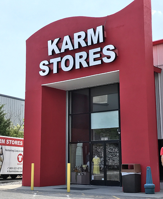 Step through these doors and prepare for a treasure-hunting marathon &ndash; that bright red entrance is like a portal to a parallel universe of possibilities.