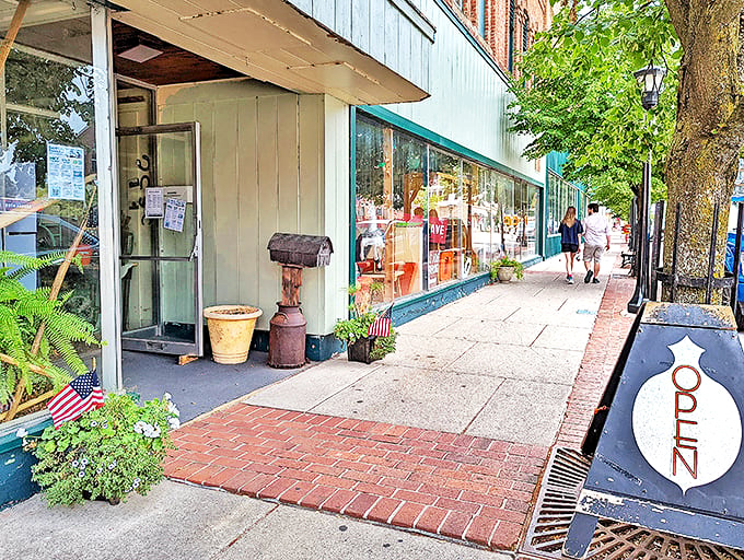 Step through these doors and kiss your afternoon goodbye&mdash;the charming entrance with its potted plants and vintage mailbox is just the appetizer to a feast of nostalgia.
