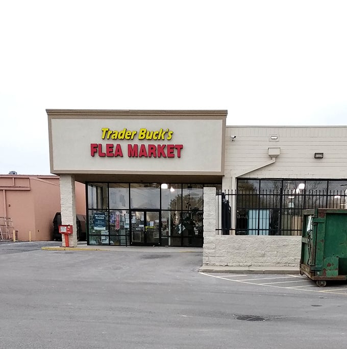 Where retail therapy meets treasure hunting! The unassuming entrance to Trader Buck's hides a universe of possibilities waiting just beyond those glass doors.