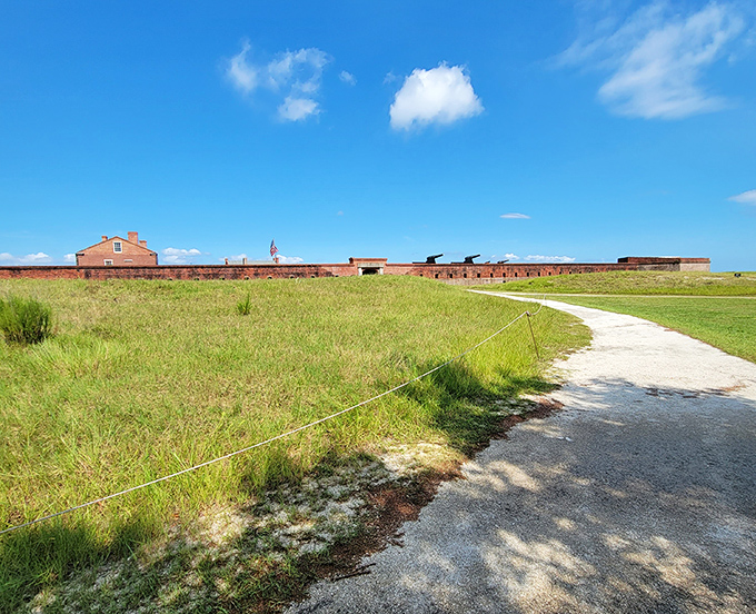 Fort Clinch stands as a sentinel of history, where Civil War ghosts practically whisper to you across grassy fields under that impossibly blue Florida sky. 