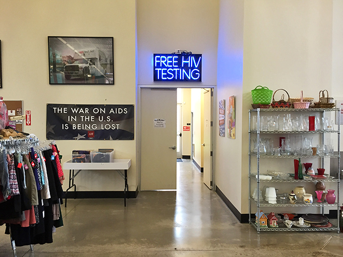 More than just a thrift store&mdash;this corner offers free HIV testing, turning retail therapy into actual healthcare access for the community.