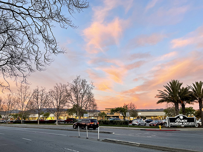 Sunset shopping at its finest&mdash;when the California sky puts on a show that rivals even the best outlet deals below.