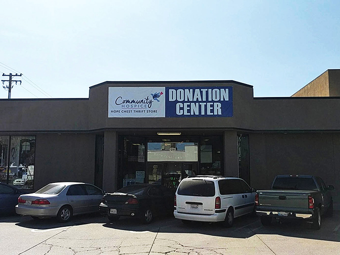 The donation center: where yesterday's impulse purchases become tomorrow's treasures. One person's decluttering mission becomes another's shopping adventure.