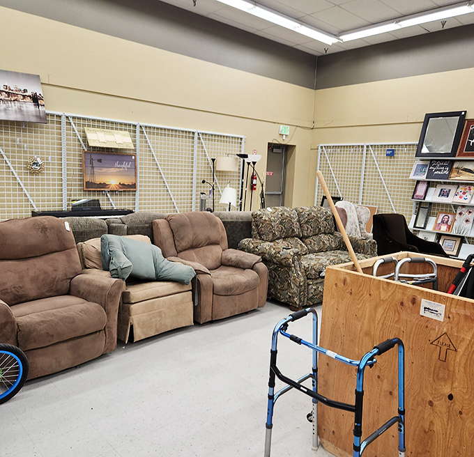 Furniture with stories to tell awaits its next chapter, from comfy recliners to couches that could anchor any living room.