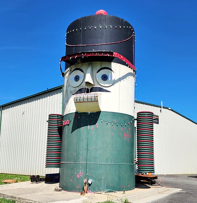 Morning sunshine highlights the nutcracker's expressive face, those wide eyes seemingly asking, "Got any walnuts the size of a Buick?"