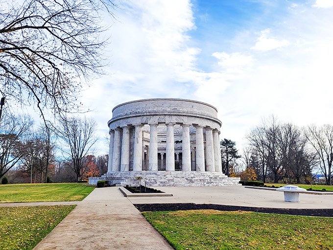 The Harding Memorial stands as America's "Taj Mahal of Ohio," a stunning marble tribute that's completely free to visit&mdash;talk about presidential treatment!