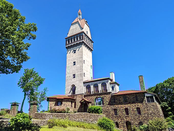 
Standing tall like Connecticut's answer to a European castle, Heublein Tower watches over the valley with the quiet confidence of someone who knows they have the best view in town. 
