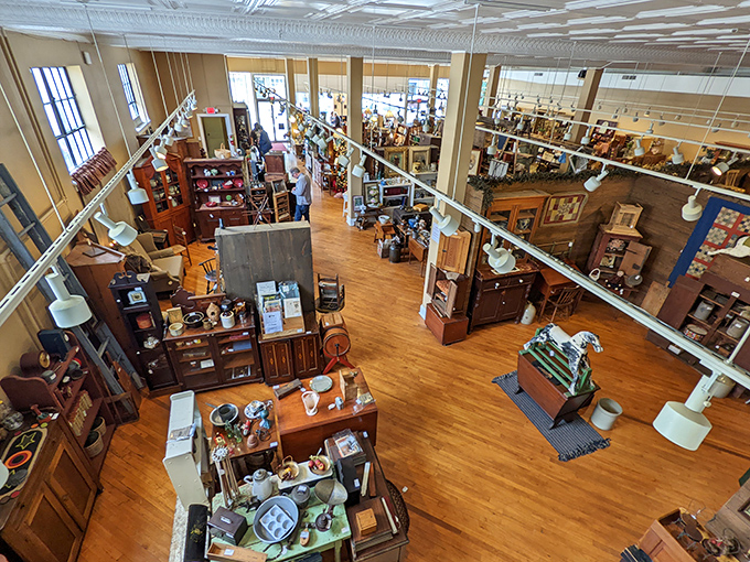 From an upstairs view of organized chaos, where time stands still&mdash;yet your shopping hours mysteriously disappear.
