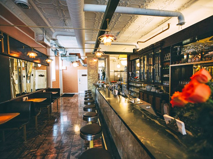 Pull up a stool at this meticulously restored 1920s soda fountain counter and prepare to make decisions that will haunt your diet dreams for weeks.