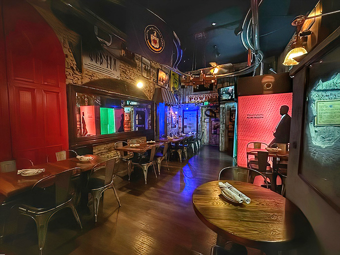 Step inside and you're transported to spy central, complete with mission-ready lighting and enough gadgetry to make Q Branch jealous.