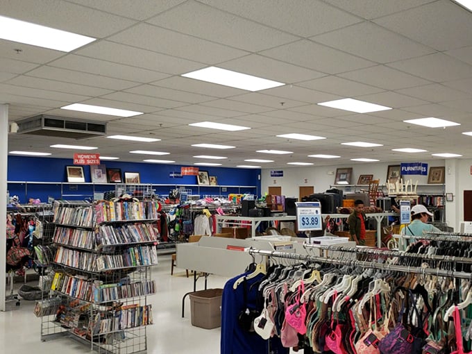 Racks upon racks of possibility stretch before you. The thrill of the hunt begins where the fluorescent lighting never ends.